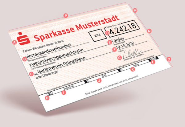 Sparkassenscheck – Wenn’s um Spenden geht!